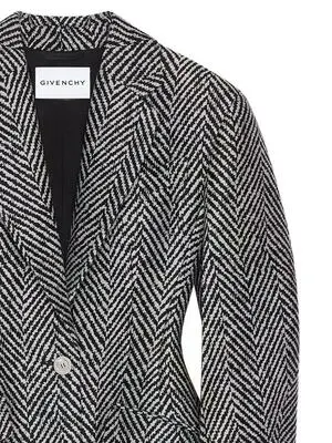 Givenchy Herringbone Cocoon Coat