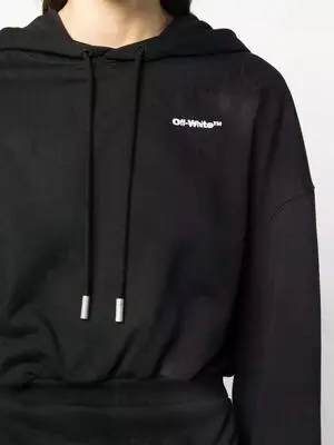 Off-White Logo-embroidered Hoodie Dress