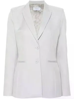 Off-white Button Detailed Blazers For Women