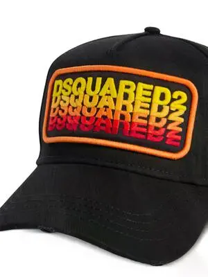 Dsquared2 Baseball Cap With Logo Patch - Black