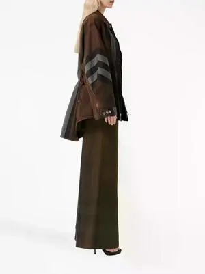Burberry Check-pattern Wide-leg Trousers