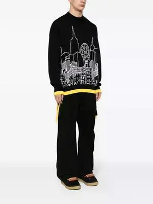 Off-White Intarsia-knit Jumper