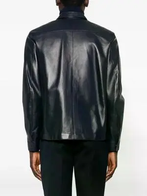 TOM FORD Leather Jacket - Blue