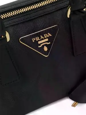 Prada Bauletto Top-handle Tote Bag - Black