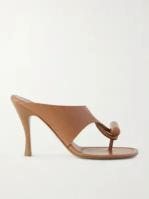 Loewe Toggle Leather Sandals - Brown