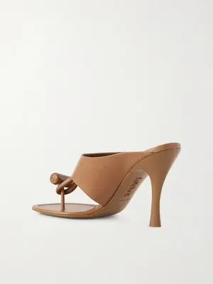 Loewe Toggle Leather Sandals - Brown