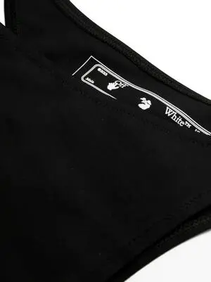 Off-White Zipped Logo-print Bikini