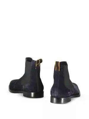 MOORER Borgoni Elastic-detail Suede Boots