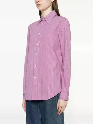 Polo Ralph Lauren Logo-embroidered Striped Shirt - Red