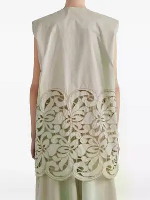 MEIMEIJ Floral Cut-out Blouse