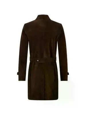 MOORER Belted Double-breasted Coat