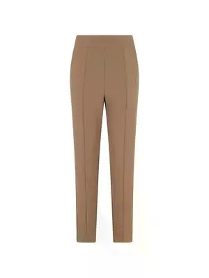 Federica Tosi Front-seam Trousers - Brown