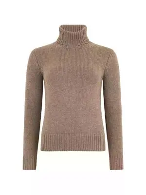 MOORER Ribbed Knit Turtleneck Sweater