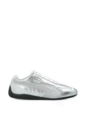 PUMA Speedcat Panelled Leather Sneakers - Silver