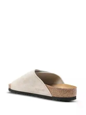 BIRKENSTOCK Solana Suede Leather Sandals - Neutrals