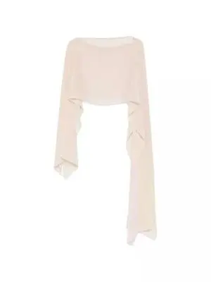 GIANLUCA CAPANNOLO Draped Scarf - Neutrals