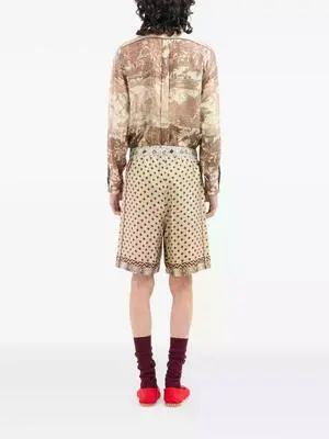 PIERRE-LOUIS MASCIA Geometric Jacquard Shorts