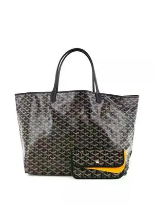 Goyard Saint Louis Coated Canvas Gm Tote Bag - Black