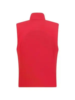 MOORER Zip Sleeveless Gilet - Red