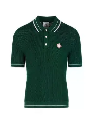 Casablanca Logo-patch Buttoned Polo Shirt