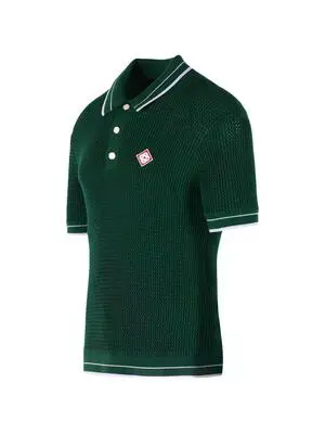 Casablanca Logo-patch Buttoned Polo Shirt