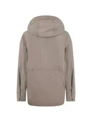 MOORER Hooded Parka - Neutrals