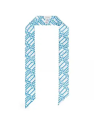 LANVIN Geometric Print Scarf - Blue