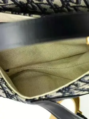 Dior Saddle Handbag Oblique Canvas Medium