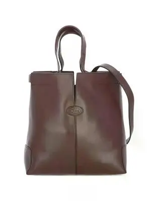TOD'S Logo-plaque Handle Tote Bag