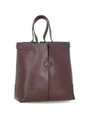 TOD'S Logo-plaque Handle Tote Bag