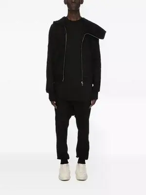 Rick Owens Cotton Drop-crotch Track Pants - Black