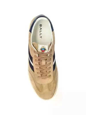 Bally Striped Leather Trainers - Neutrals