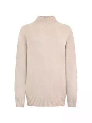 MOORER Funnel-neck Knitted Sweater