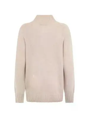 MOORER Funnel-neck Knitted Sweater