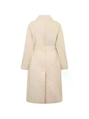 MOORER Quilted Belted Coat