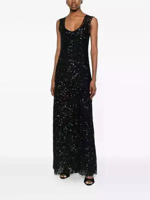 P.a.r.o.s.h Sequin-embellished Maxi Dress