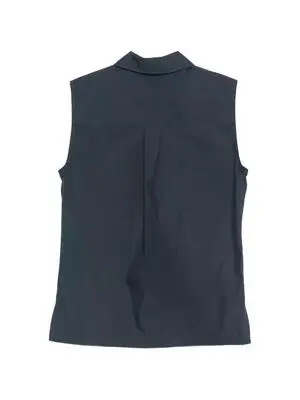 P.a.r.o.s.h Sleeveless Shirt With Chest Pockets - Blue