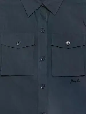 P.a.r.o.s.h Sleeveless Shirt With Chest Pockets - Blue