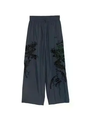 P.a.r.o.s.h Floral-embroidered Trousers
