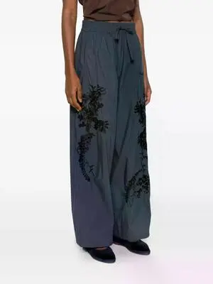 P.a.r.o.s.h Floral-embroidered Trousers
