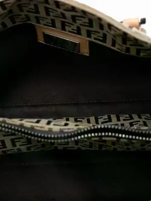 Fendi 2000-2010 Zucchino Canvas Tote Bag - Brown