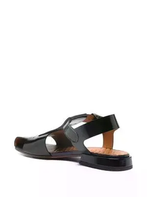Chie Mihara Square-toe T-bar Leather Pumps