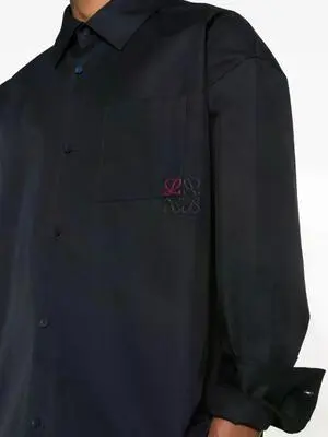 Loewe Logo-embroidery Long-sleeve Shirt