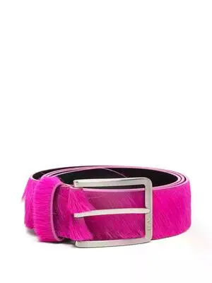 N°21 Leather Buckle Belt - Pink
