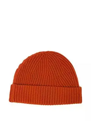 JOSEPH Ribbed Beanie - Orange