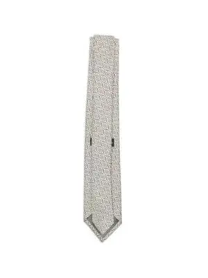 Emporio Armani Geometric Pattern Silk Neck Tie