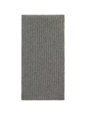 MOORER Ribbed Scarf - Grey