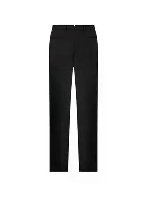 MOORER Logo-detail Wool Trousers - Black