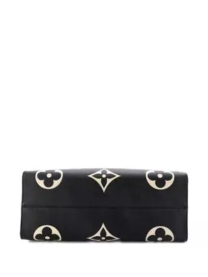 LOUIS VUITTON Onthego Bicolor Monogram Empreinte Giant Gm Tote Bag - Black