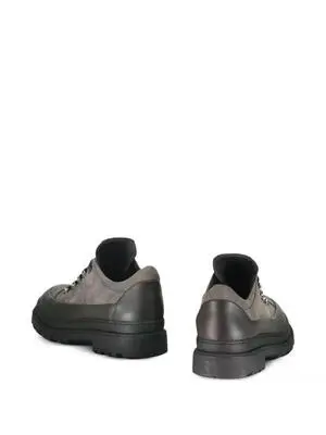 MOORER Roque Leather Hiking Boots - Grey